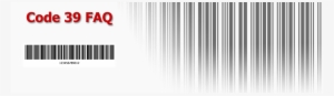 Code 39 Barcode Faq & Tutorial - Hibcc Barcode Examples PNG Image | Transparent PNG Free ...