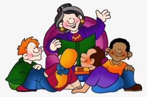 School Clip Art By Phillip Martin, Reading To Children - Story Time ...