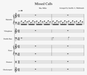 Missed Calls Sheet Music Composed By Arranged By Janellie - Music PNG ...