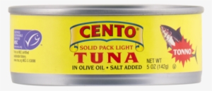 Cento Skipjack Tuna Fish - Cento Tuna, Solid Pack Light In Olive Oil ...