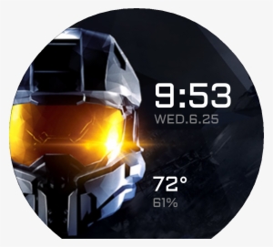 Halo To The Chief Watch Face Preview PNG Image | Transparent PNG Free ...