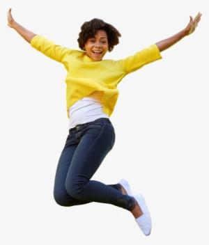 Banner - Woman Jumping Png Transparent PNG Image | Transparent PNG Free ...