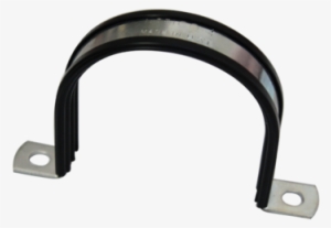 Galvanised U Strap Clamp With Rubber Lined - U Strap Clamp PNG Image ...