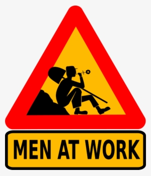 Download Road Sign Men At Work | Transparent PNG Download | SeekPNG