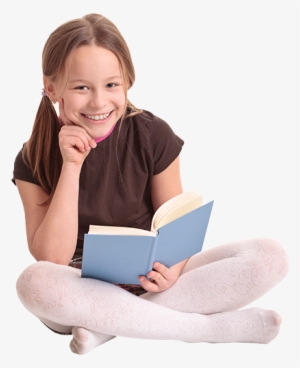 Young Girl Learning And Reading A Book - Young Reading Book Png PNG ...