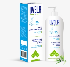 Uvela 2 In 1 Baby Shampoo- Hair & Body Wash - Uvela Baby PNG Image ...
