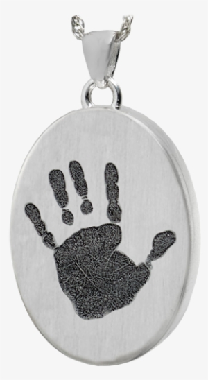 Wholesale Handprint Oval Jewelry In Silver Ash Compartment - Gold PNG ...