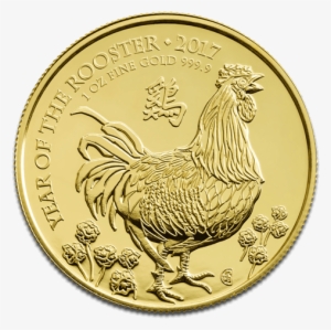 Gold Lunar Rooster - Year Of Rooster 2017 Gold Coin PNG Image ...