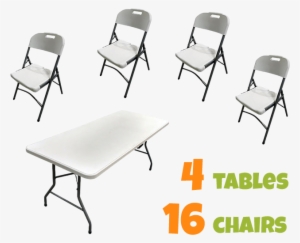 4 Tables And 16 Chairs - Folding Chair PNG Image | Transparent PNG Free ...