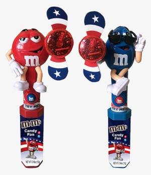 Download M&m's Red, White & Blue Character Fan Candy Toy - M&m Red ...