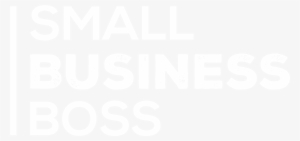 Small Business Boss Logo Horizontal White Hi-res - Sample Template For ...