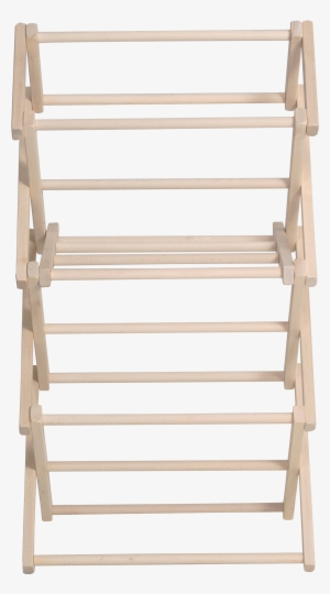 Small Wooden Clothes Drying Rack Heavy Duty 100% Hardwood PNG Image ...