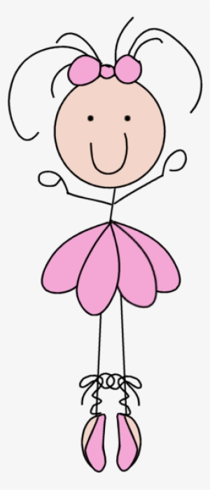 Stick Figure Ballerina Clipart