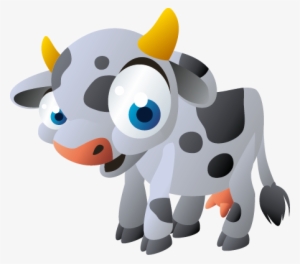 Kids Stickers Cute Baby Cow - Animal Sound Box PNG Image | Transparent ...