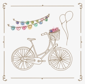 Clipart Bicycle Watercolor - Happy Bike Drawing PNG Image | Transparent ...