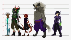 Just A Size Chart Comparison I Made For Some Dnd Characters - Cartoon ...
