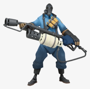 Tf2 Pyro Action Figure Blu - Neca Team Fortress 2 The Pyro Action ...
