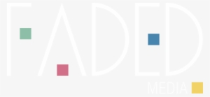 Faded Media Logo New White - Graphic Design PNG Image | Transparent PNG ...