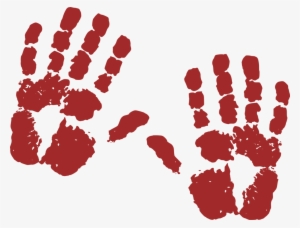 Printing Poster Crime Download - Clip Art Red Handed PNG Image ...