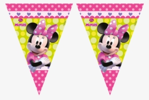 Disney Minnie Mouse Party Triangle Flag - Minnie Mouse Triangle Banner ...