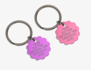 Small Flower Shaped Aluminum Key Id Tag - Aluminium PNG Image ...