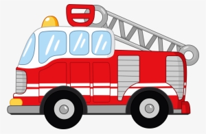 Transparent Goofy Firetruck - Front Of Fire Truck Cartoon PNG Image ...