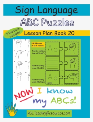 20 Lpb Abc Puzzle Asl Language - Sign Language Abc PNG Image ...