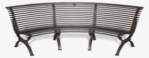 Bench Street Furniture, The Curved Shape And Sitting - Bench PNG Image ...