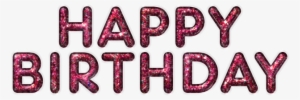 Happy Birthday Purple Letters - Happy Birthday Png Fonts PNG Image ...