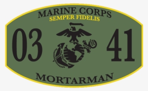 Mortarman 0341 Mos Marine Corps Od Usa Made Military - Eagle Globe And ...