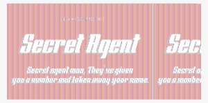 Free Secret Agent Font - Graphic Design PNG Image | Transparent PNG ...