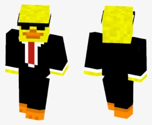 Secret Agent Duck - Minecraft PNG Image | Transparent PNG Free Download ...