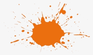 Orange Paint Ball Splatter - Portable Network Graphics PNG Image ...