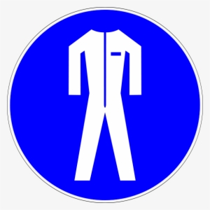 Blue Protective Clothing Sign - Clothing Protection Sign PNG Image ...