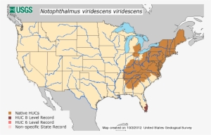 Distribution - Red Spotted Newt Distribution PNG Image | Transparent ...