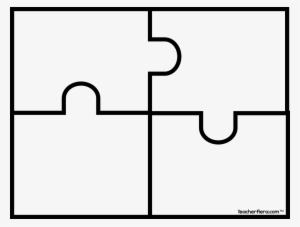 Jigsaw Puzzle Templates - Line Art PNG Image | Transparent PNG Free ...