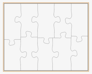 Jigsaw Puzzle Templates - Line Art PNG Image | Transparent PNG Free ...