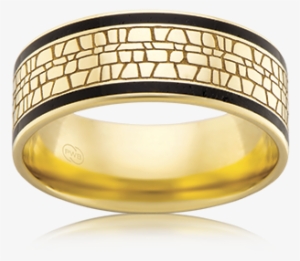 Black Is Bold Spectrum 9ct Gold Wedding Ring - Wedding Ring PNG Image ...