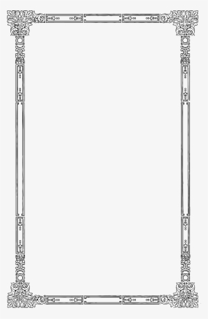 Fancy Quarter Page Borders Png - Free Download Clip Art Borders And ...