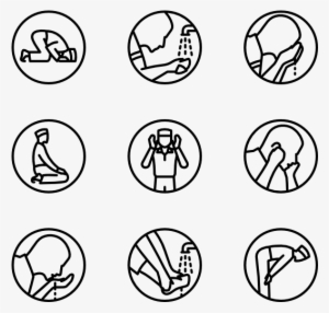 Muslim Prayer Rite - صلاة Icon PNG Image | Transparent PNG Free ...