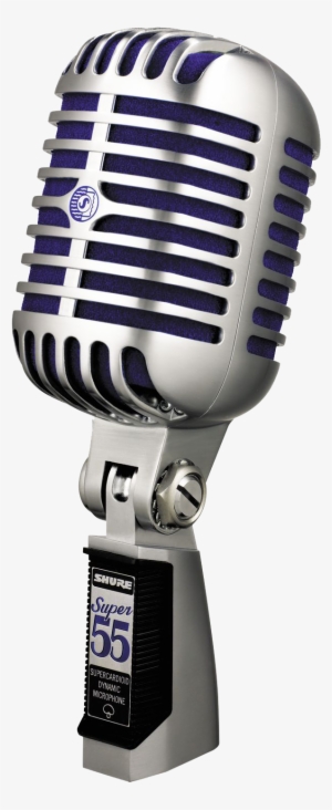 Mic Png Free Download - Shure Super 55 PNG Image | Transparent PNG Free ...