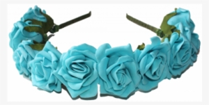 After Having A Nice Browse On The Web The Headpiece - Cyan Flower Crown ...