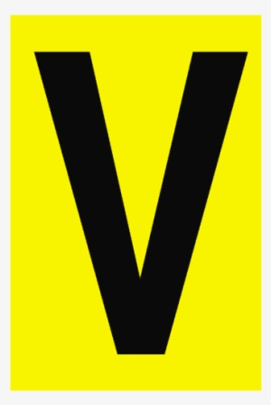Letter V Yellow Sign - Sign PNG Image | Transparent PNG Free Download ...