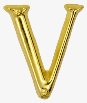 Letter V Pin, Gold - Gold PNG Image | Transparent PNG Free Download on ...