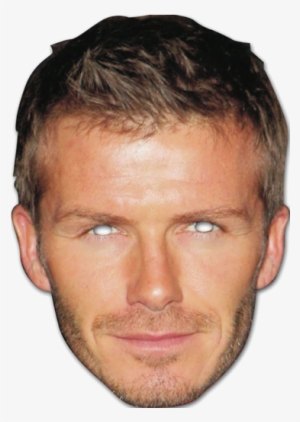 Adult David Beckham Cardboard Mask - Man Face Transparent Background ...
