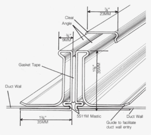 Ductmate 35 Flange Cross Section - Tdc Tdf PNG Image | Transparent PNG ...