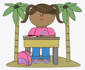 Classrom Job Vacation Girl - Vacation Clipart PNG Image | Transparent ...