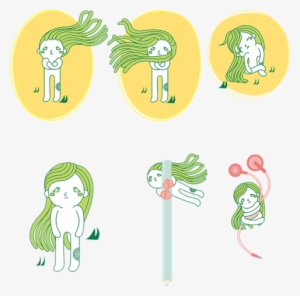 Sad Girl Vector - Abstract Character PNG Image | Transparent PNG Free ...