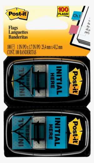 Post-it® Printed Flags - Sign Here Post It Notes PNG Image ...