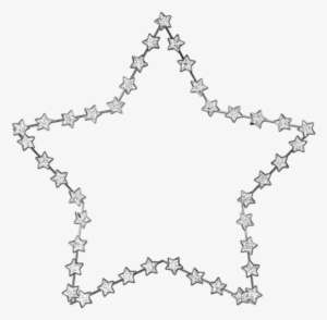 Mq Silver Star Stars Frame Frames Border Borders - Human PNG Image ...